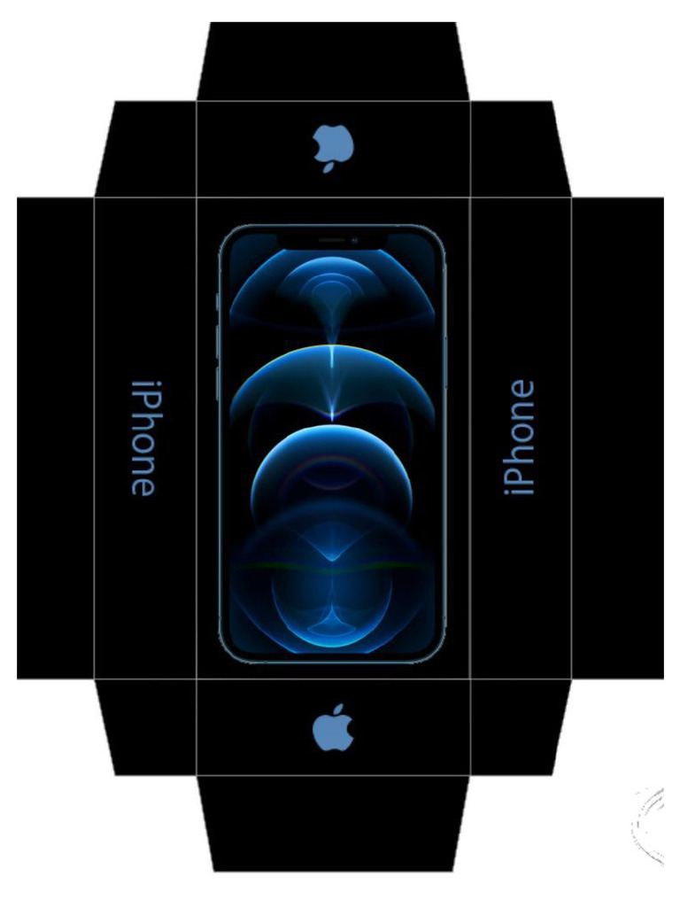 Iphone 12 Pro Box Paper Template Miniatureankit | PDF