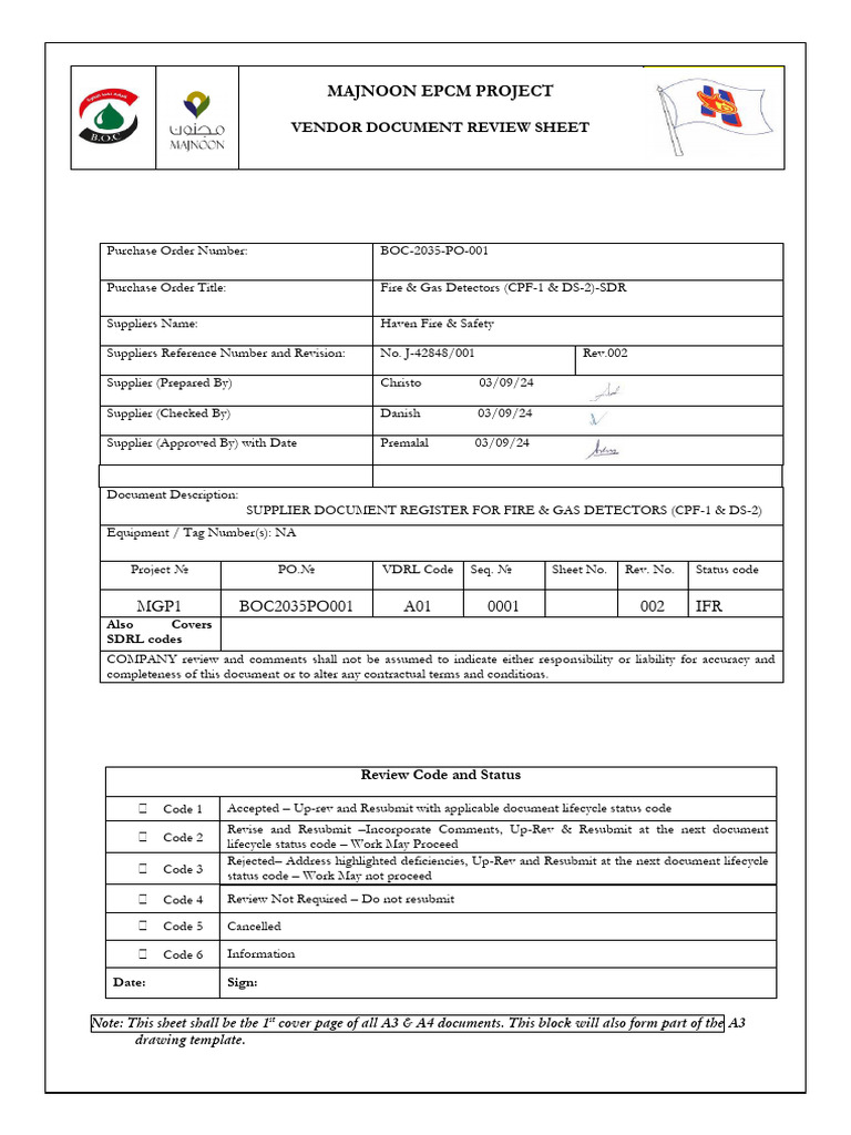 Mgp1-Boc2035po001-A01-0001 - 002. SDR Cover | PDF