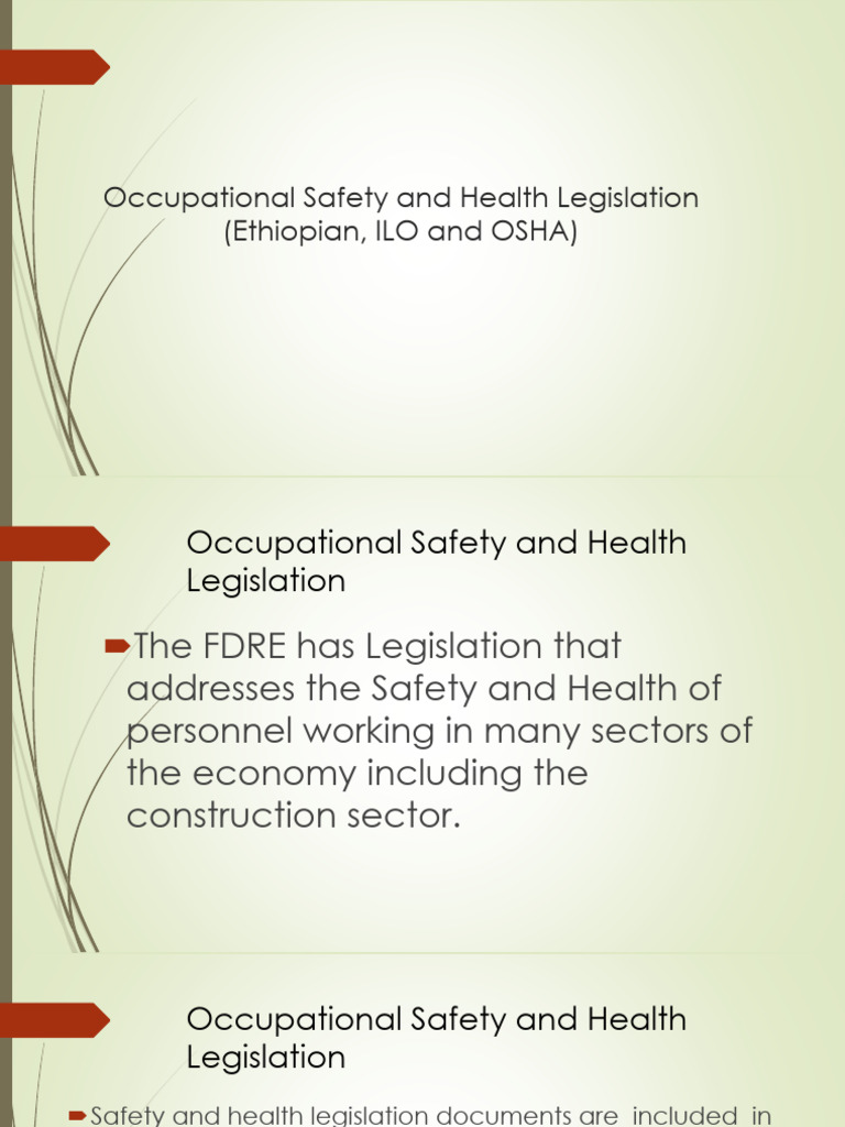 8 Occupational Safety and Health Legislation | PDF | Occupational ...