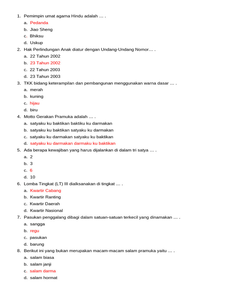 Soal Ramu 1 | PDF