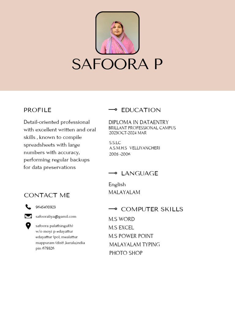 Safeera P | PDF