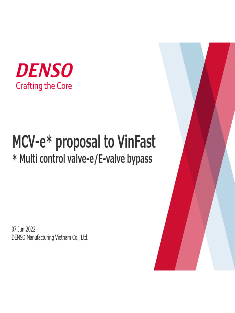 DENSO MCV-e Proposal for VinFast BEV | PDF | Valve | Flow Measurement