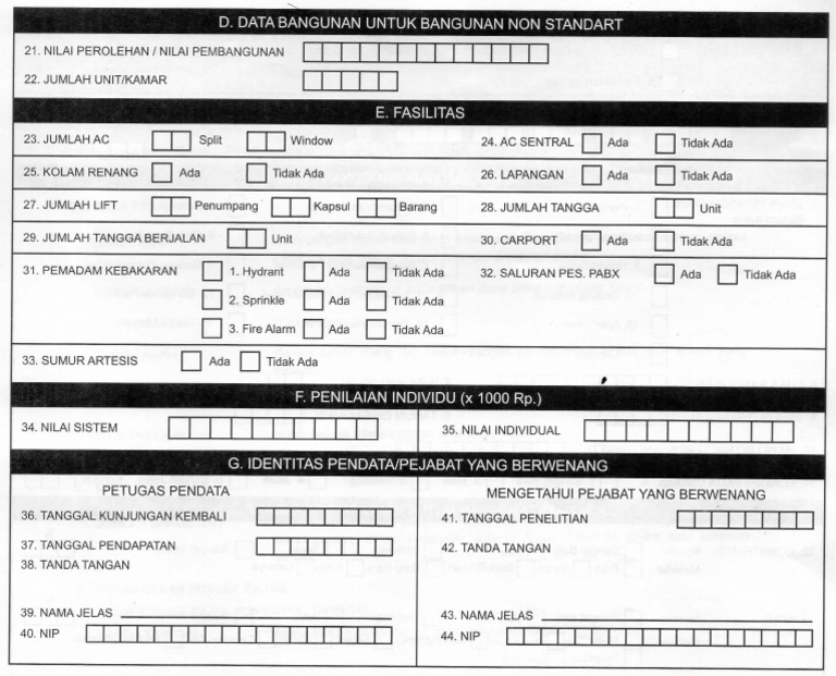 Form PBB Surabaya | PDF