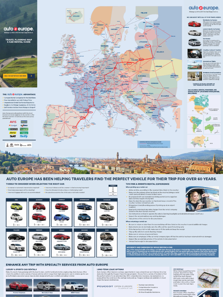 Auto Europe Road Map | PDF