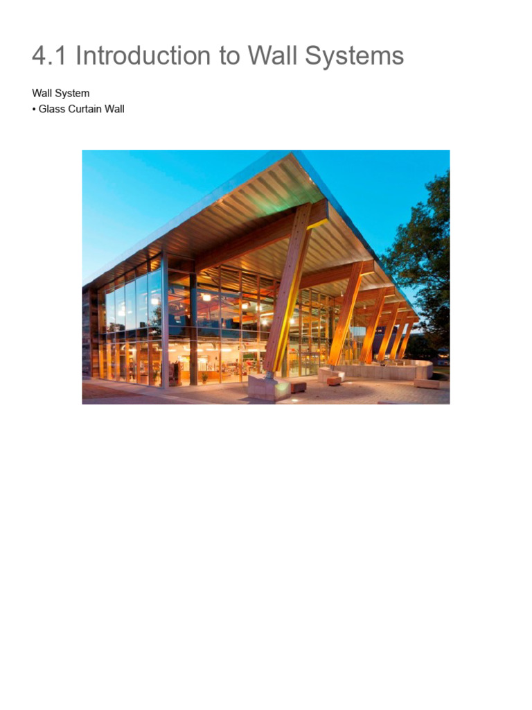 4.1 Introduction To Wall Systems | PDF | Building Engineering ...
