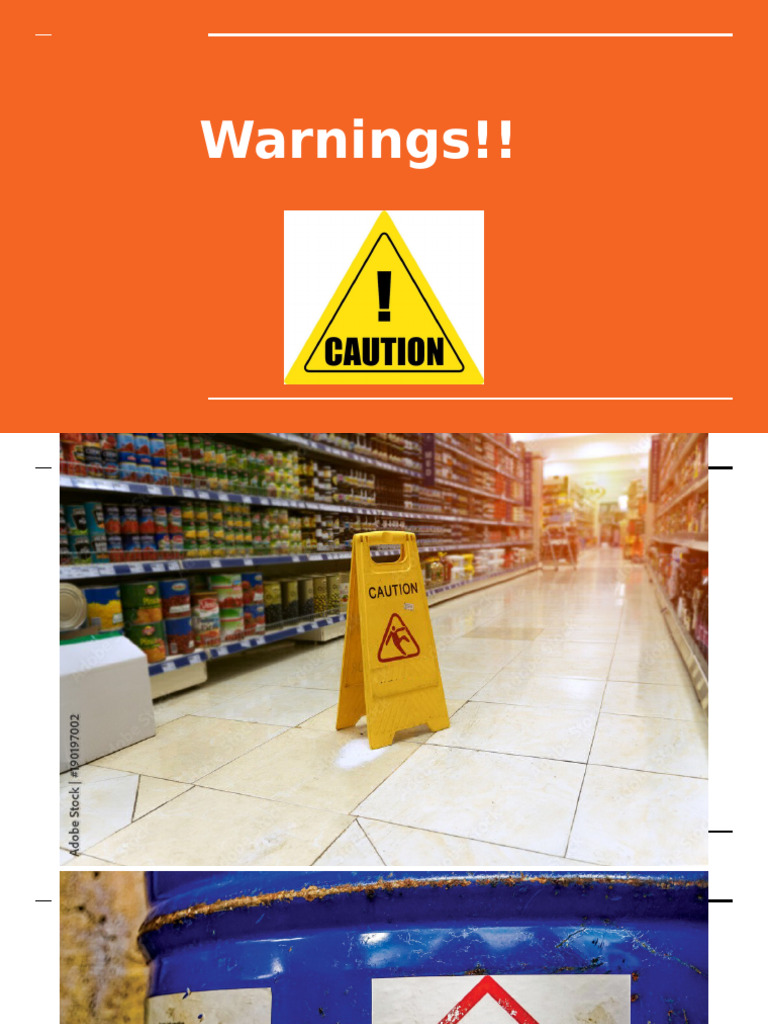 Warnings ESL Presentation | PDF