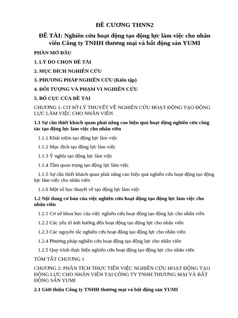 ĐỀ CƯƠNG THNN2 | PDF