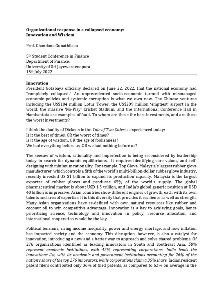 SCF Keynote | PDF | Innovation | Wisdom