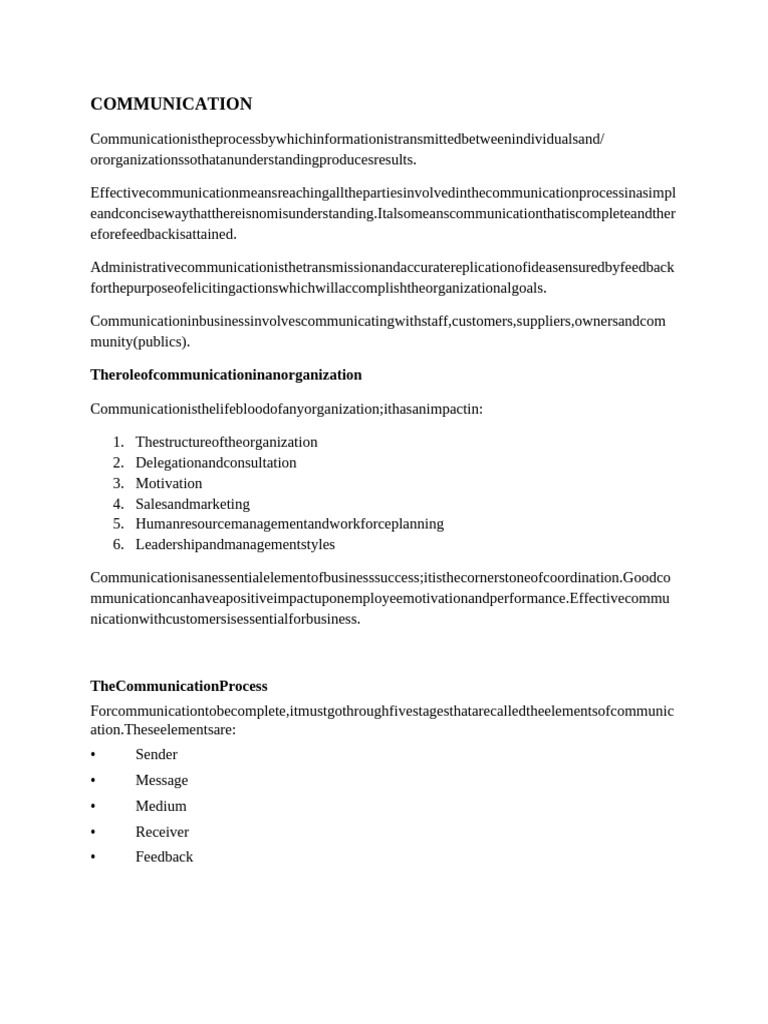 Communication Skills 1 | PDF | Pie Chart | Communication