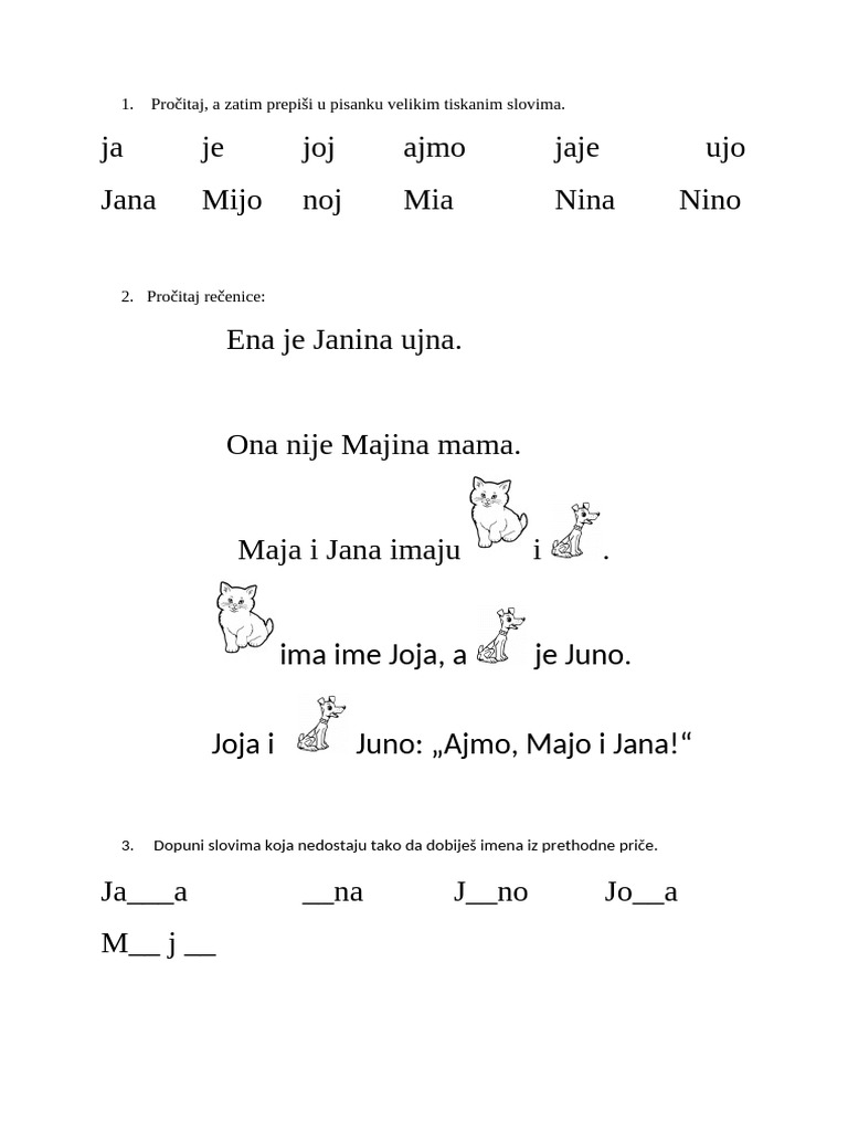 M, J, N, Samoglasnici | PDF