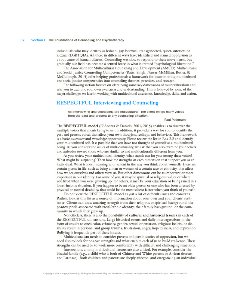 RESPECTFUL Interviewing and Counseling: FF TH FF TH TH | PDF ...