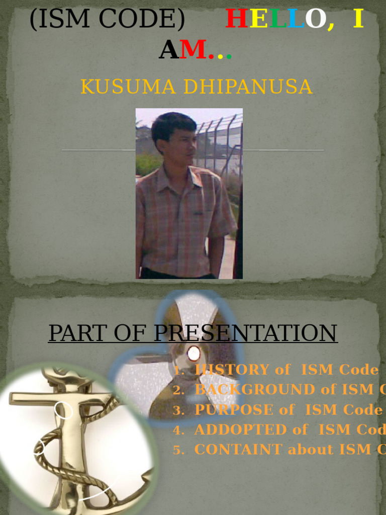 ISM Code (International Safety Management Code | PDF | Ships | Cargo