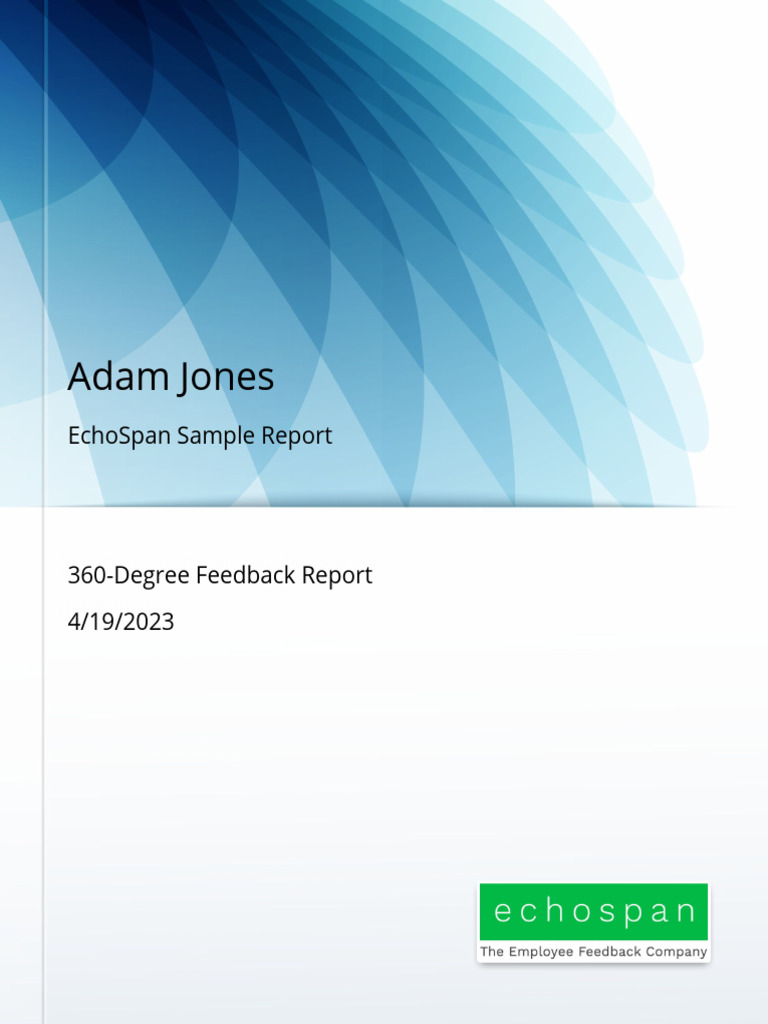 360-Degree Feedback Report for Adam Jones | PDF | Goal | Decision Making