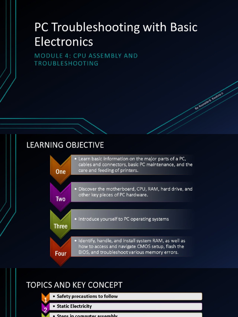 Module 4 - CPU Assembly and Troubleshooting | PDF