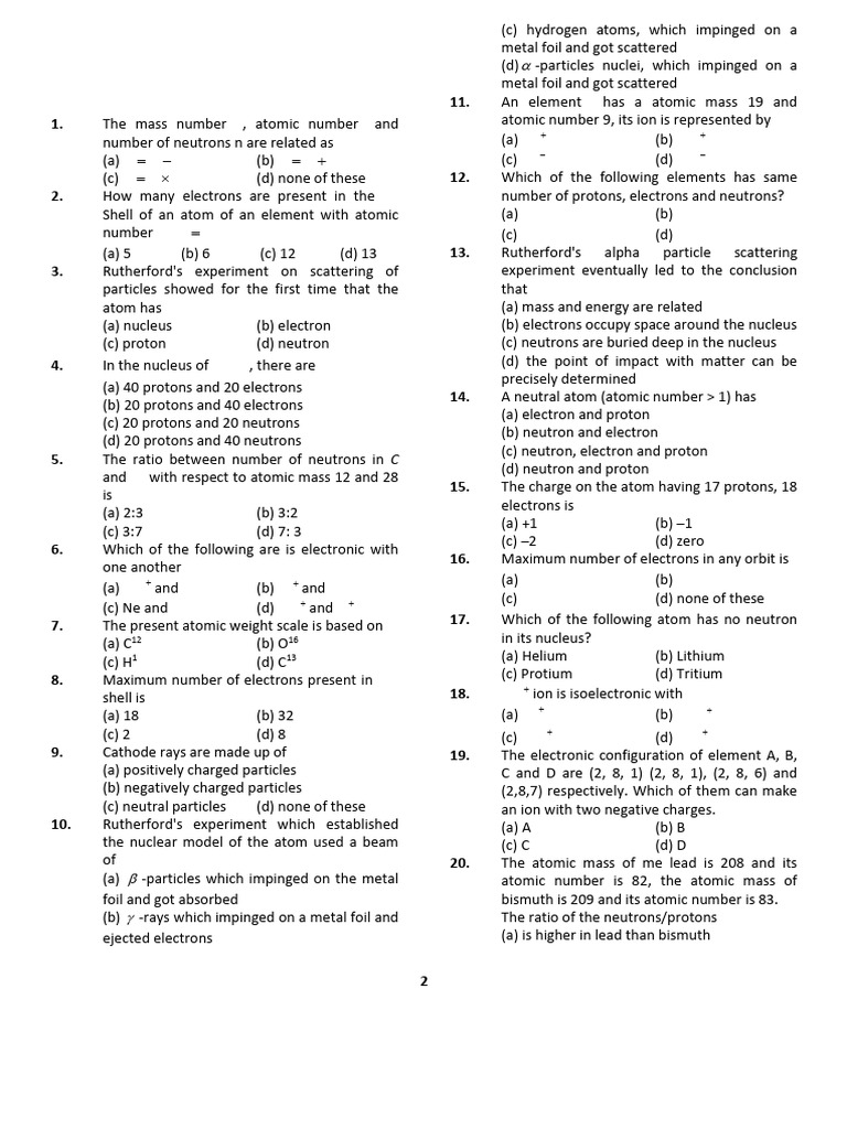 Edited - Structure of Atom | PDF | Atomic Orbital | Atoms