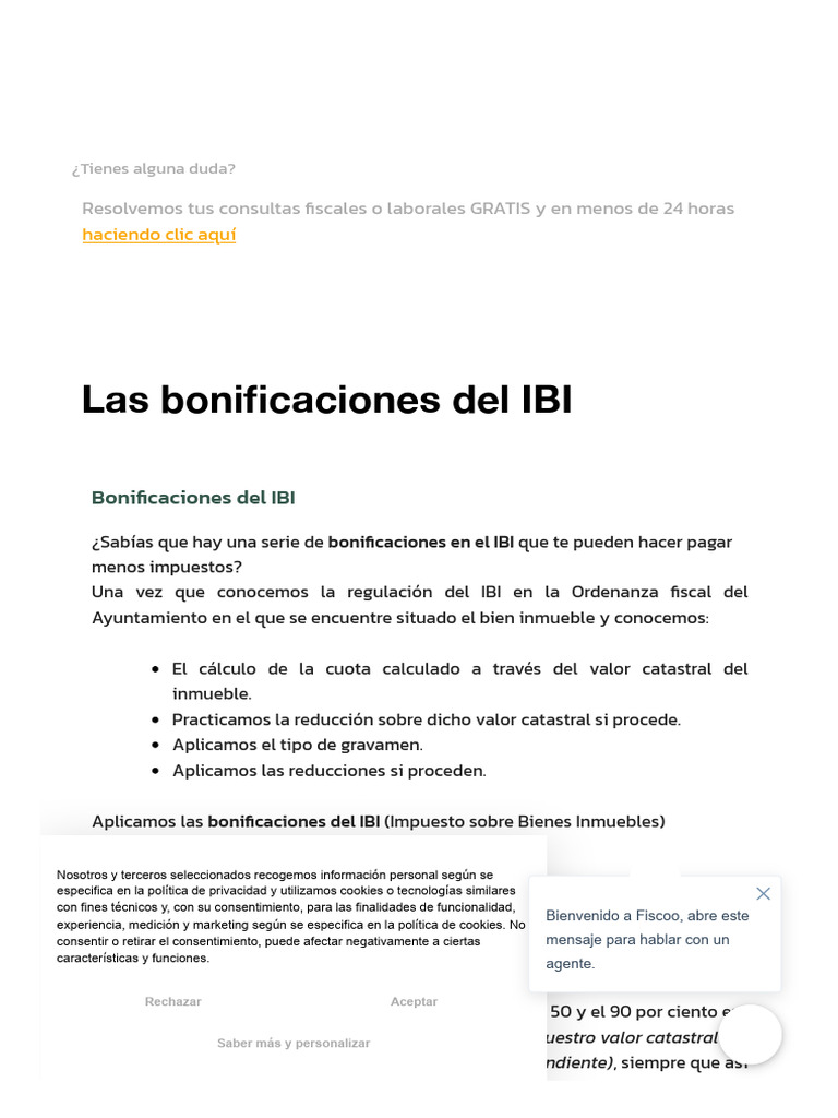 bonificaciones ibi | PDF | Impuestos | Privacidad