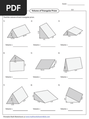 Triangular Prism Foldable Printables Fun 3D Shape Worksheets For