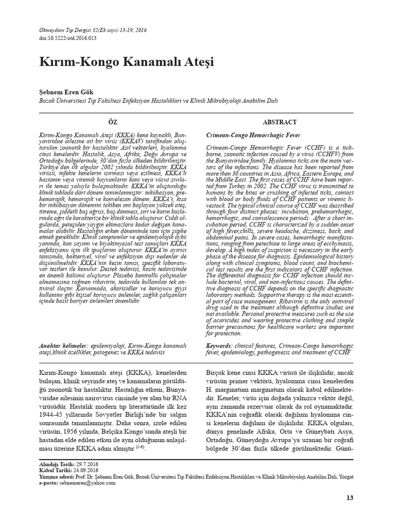 Kırım Kongo | PDF