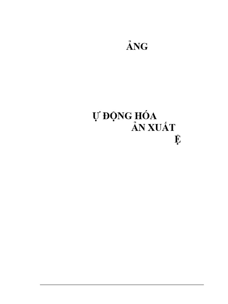 Do Luong Va Tu Dong Hoa Tu Dong Hoa Qua Trinh San Xuat (Cuuduongthancong - Com) | PDF