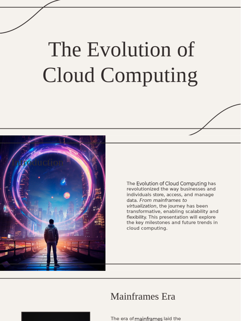 Slidesgo The Evolution of Cloud Computing 20240610083037dOoS | PDF ...