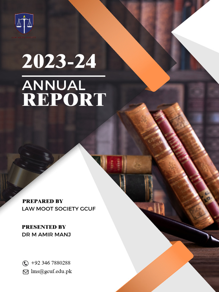 GCUF Law Moot Society Annual Report 2023-24 | PDF