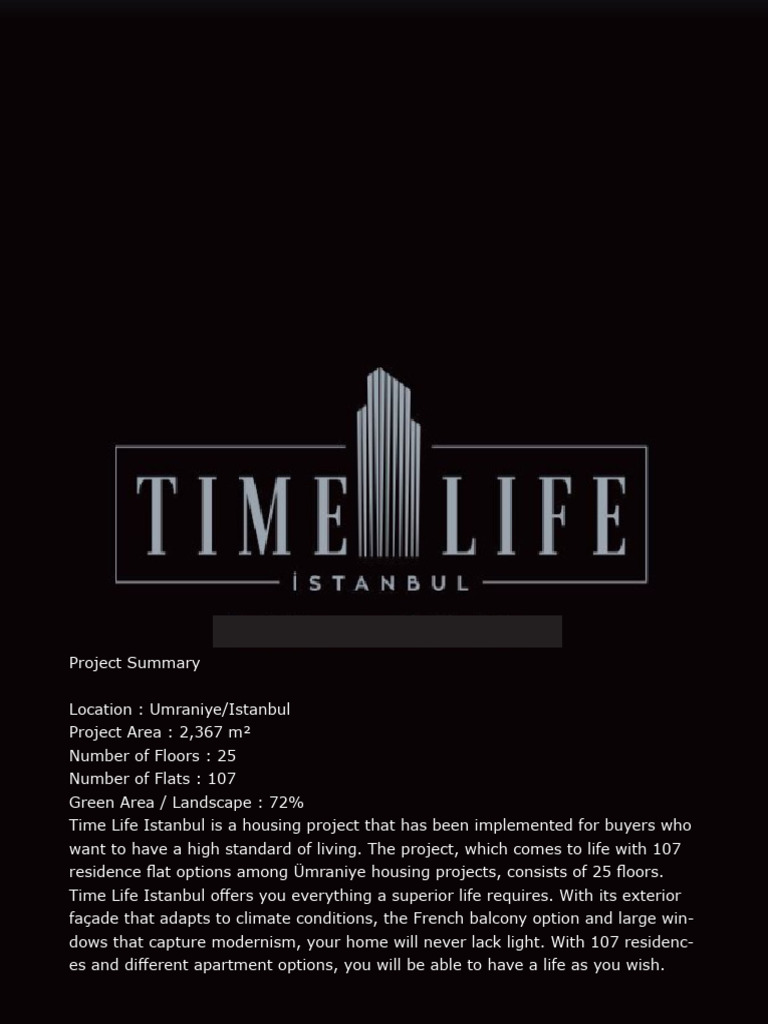 Time Life Istanbul: Luxury Living Redefined | PDF