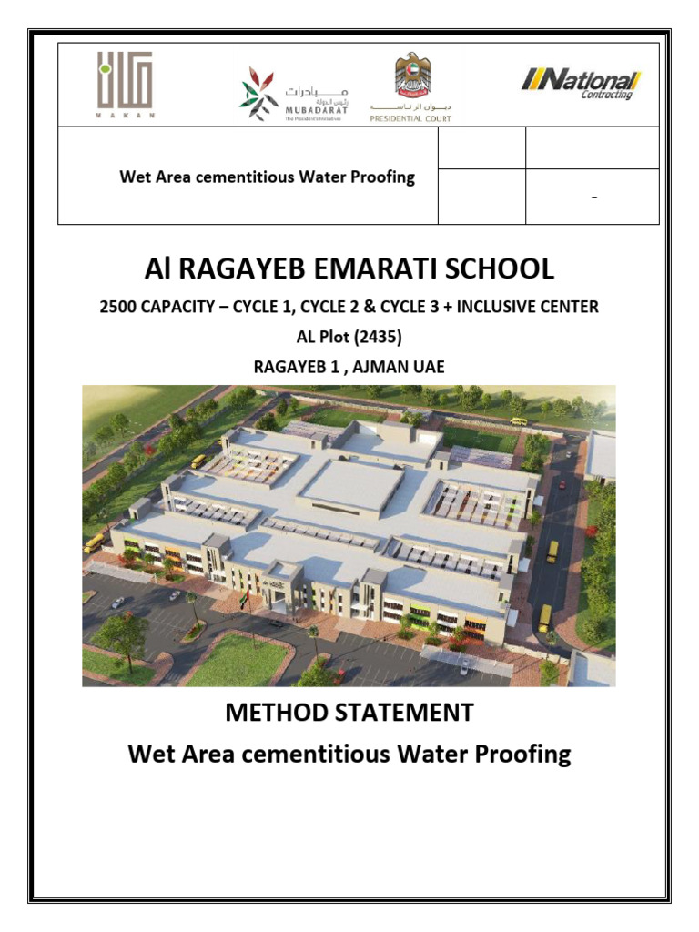 Final MS Wet Area Cementitious Water Proofing | PDF | Personal ...