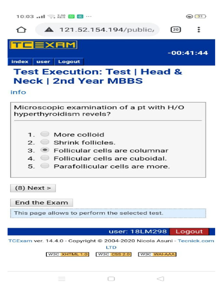 Head and Neck Test ©ANu | PDF