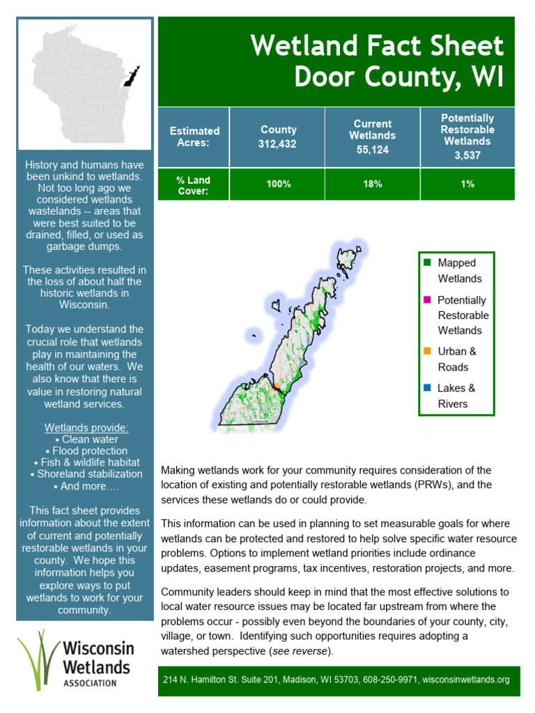 Door | PDF | Wetland | Drainage Basin