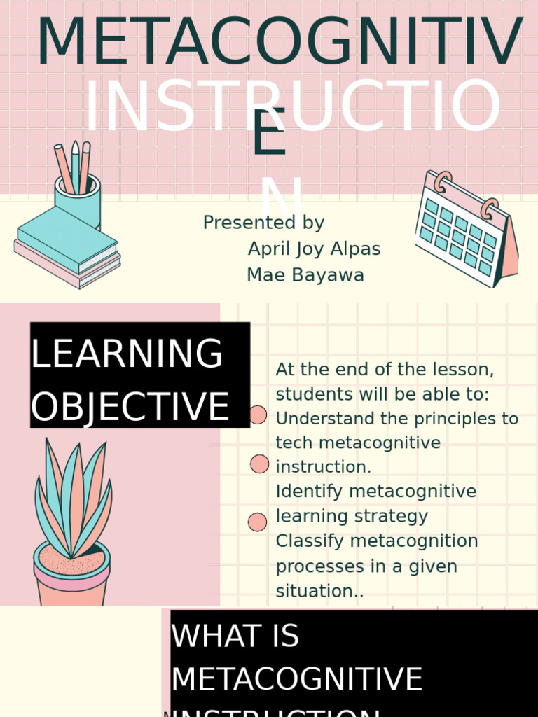 Metacognitive Teaching Guide | PDF | Metacognition | Learning