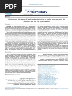 Central Sensitization Inventory Overview | PDF | Headache | Medicine