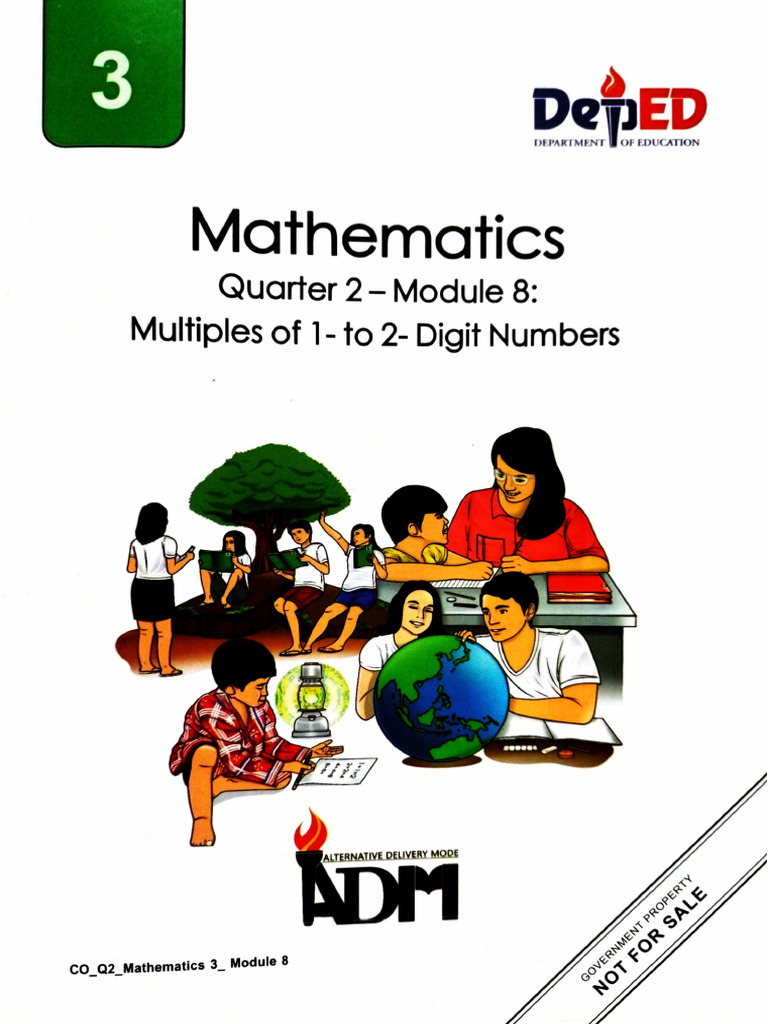 Mathematics 3 Quarter 2 Module 8 Multiples of 1 To 2 Digit Numbers 1 | PDF