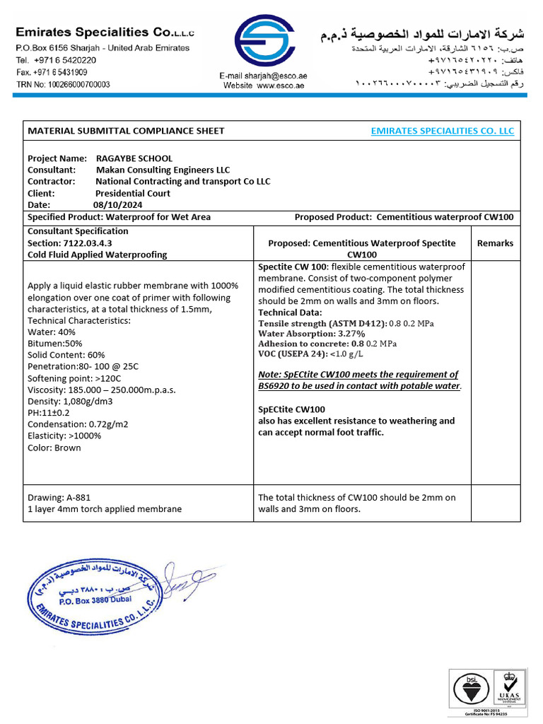 Proposal STATEMENT CW100 | PDF