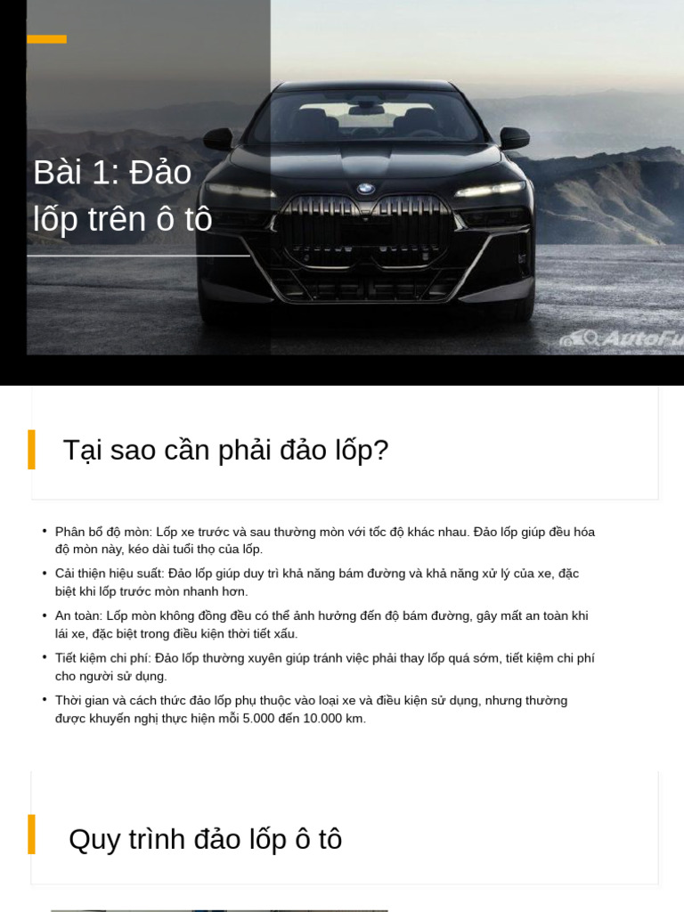 Bài 1 Đảo lốp xe | PDF
