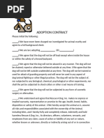 Pet Foster Care Agreement Template | PDF | Pet | Caregiver