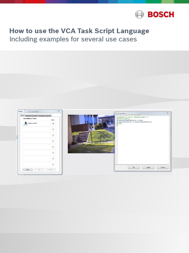 VCA_TaskScriptLanguage_FW660_Technical_Note | PDF