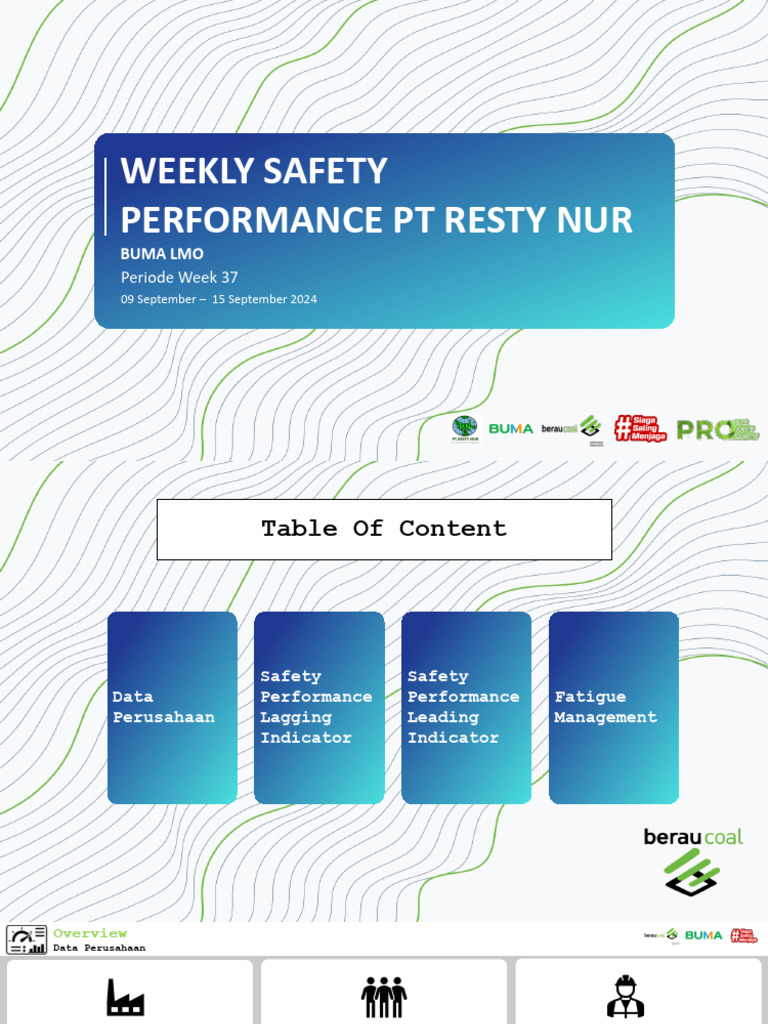 Weekly Safety Performance Report W37 | PDF