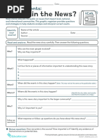CNN 10 Student News Worksheet | PDF | Career & Growth