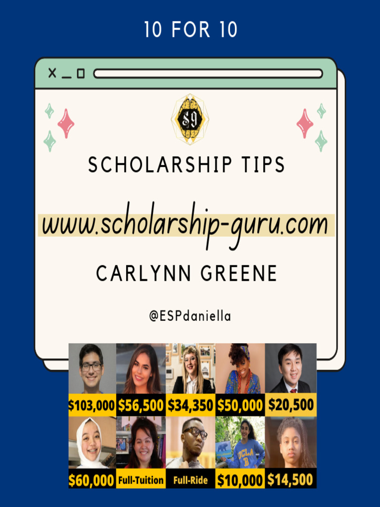 Scholarship Tips | PDF