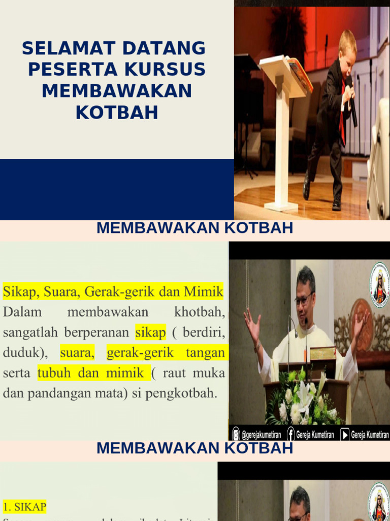 Cara Membawakan Kotbah | PDF