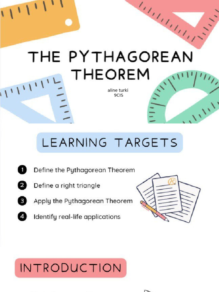 Pythagorean Theorem | PDF