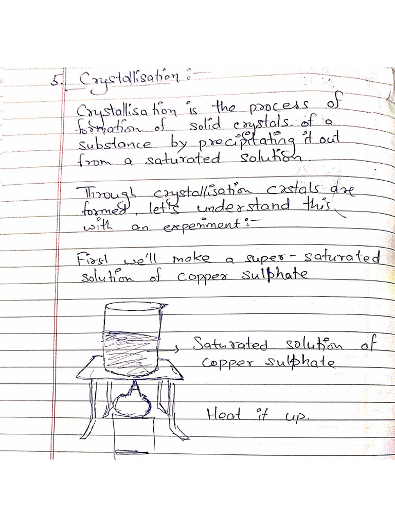 Class 7 Crystallization | PDF