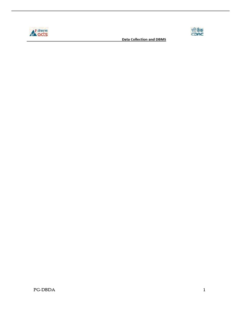 Dbda Eandc Qb Data Collection And Dbms Pdf Pdf Relational Database Databases