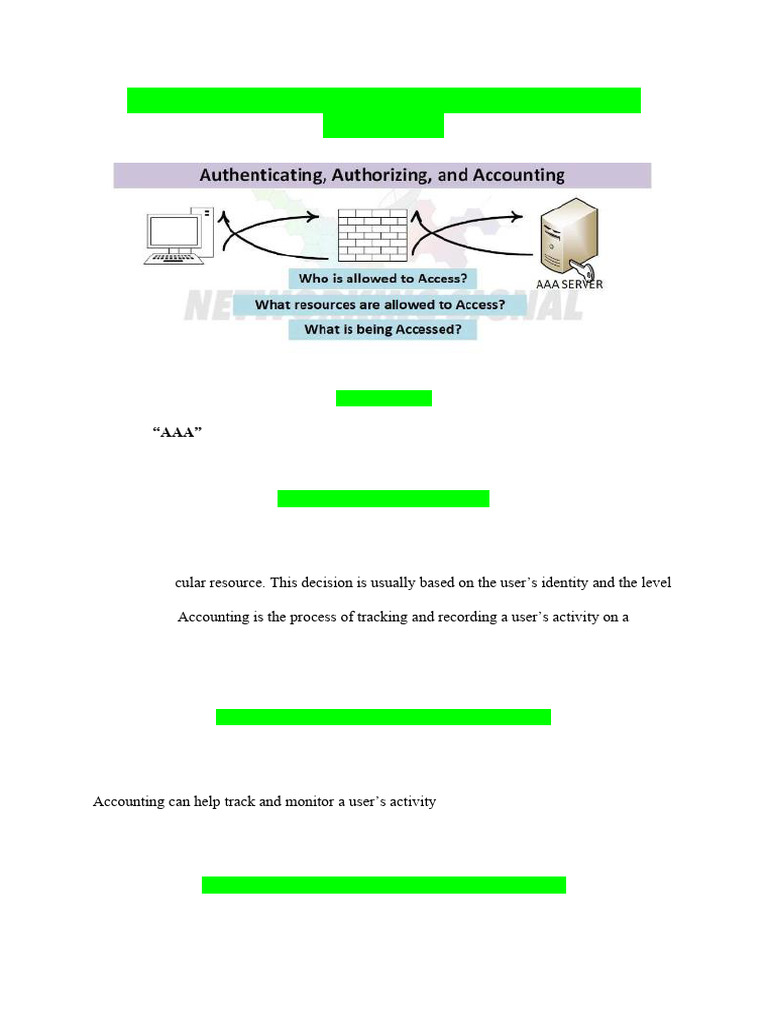 AAA in Networking: Benefits & Importance | PDF | Radius | Computer Network