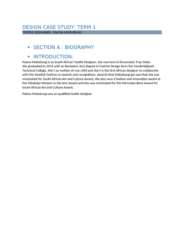 Design Case Study | PDF