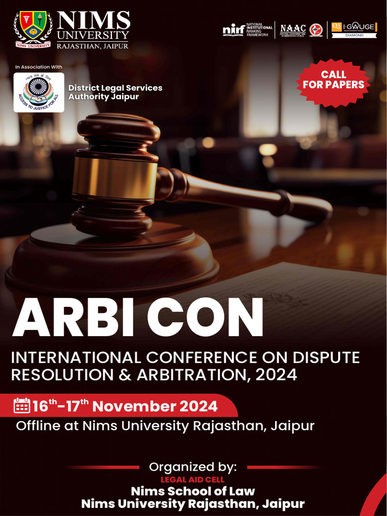 Nims School of Law Final | PDF | Arbitration | Alternative Dispute Resolution