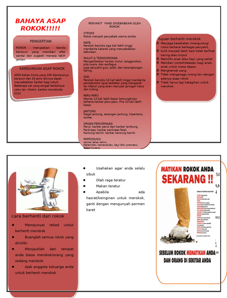 Bahaya Rokok dan Cara Berhenti | PDF