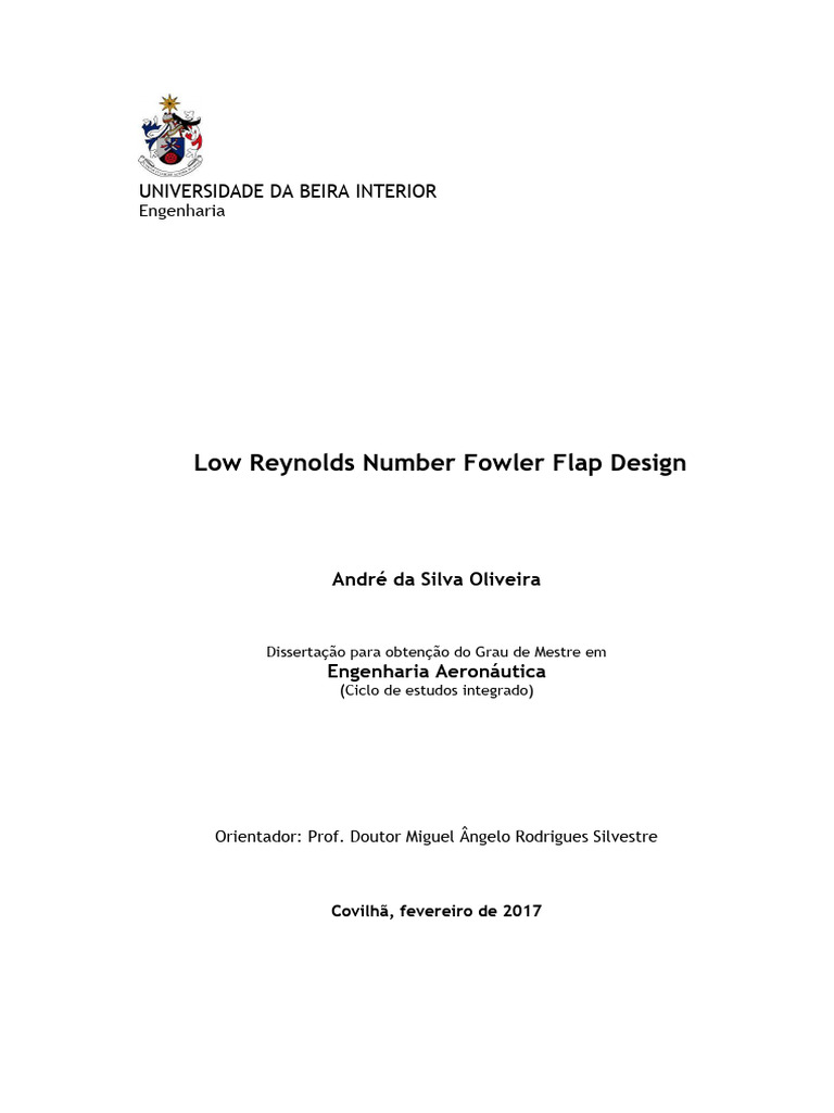 Low Reynolds Number Fowler Flap Design | PDF
