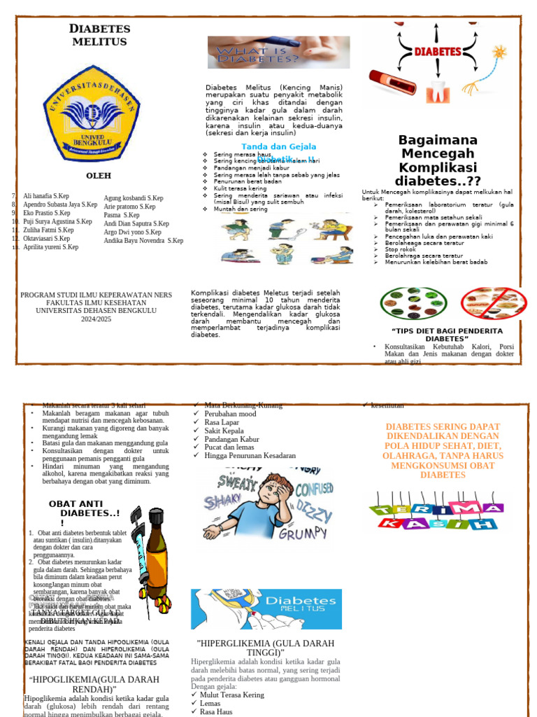 LEAFLET - Diabetes-1 | PDF