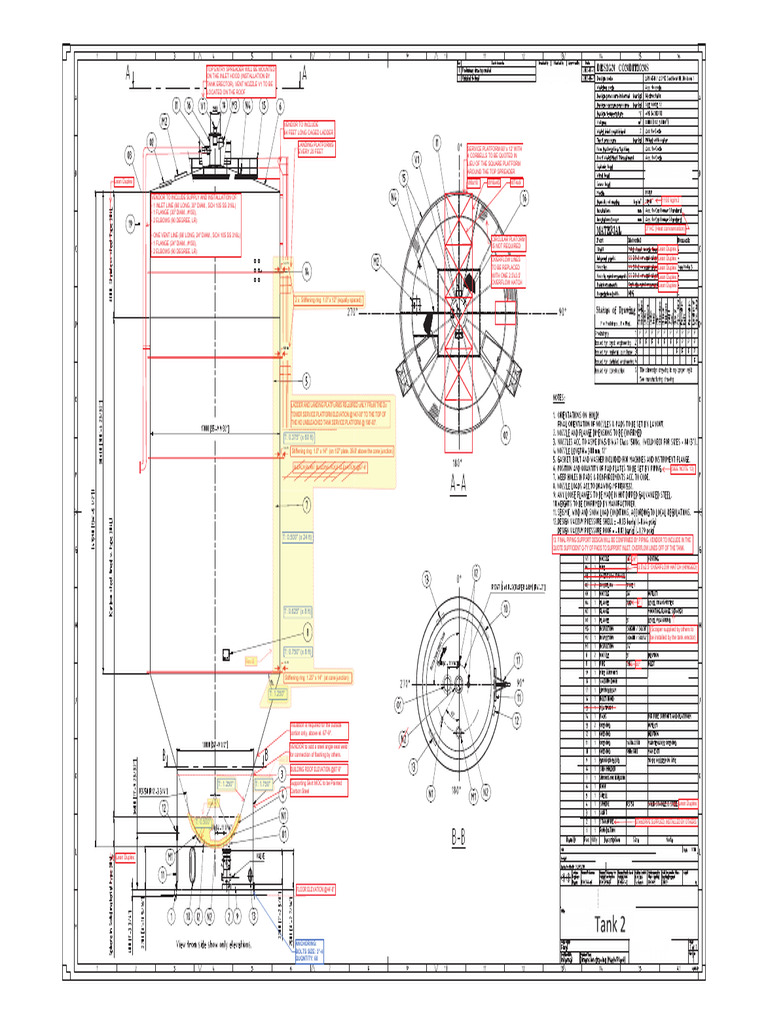 Tank Drawings-Tank 2-Issue | PDF | Building Engineering